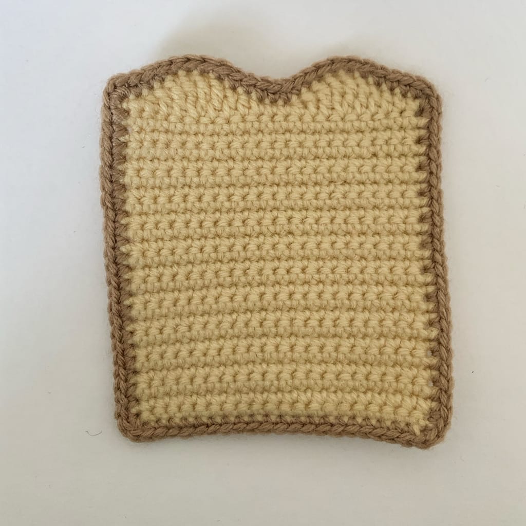Crochet a slice of Bread, Free Toast Pattern - Stitched Safari