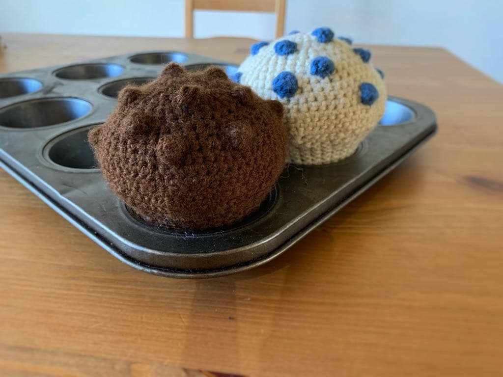 Discover Crochet Food: Free Chocolate Chip Muffin Pattern - Stitched Safari